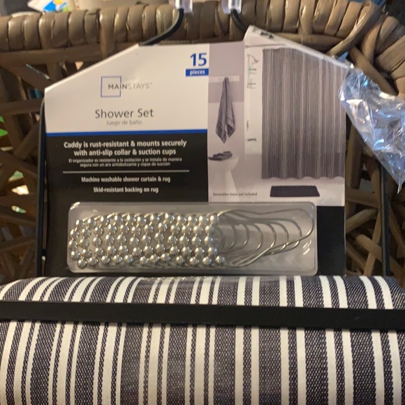 Mainstays | Bath | New Mainstays Shower Set 5 Pieces Nwt | Poshmark